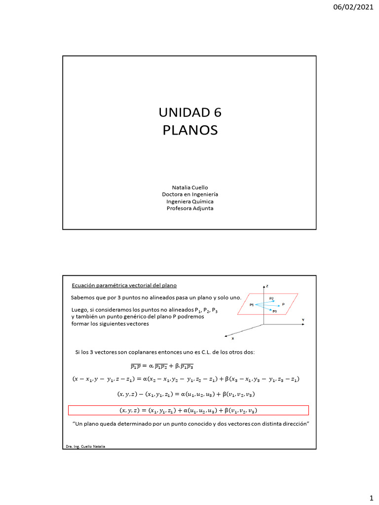 Unidad 6 Planos pdf | PDF