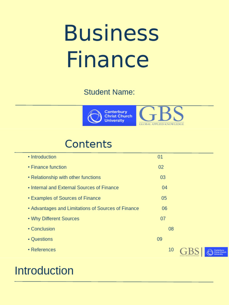MGBBT1FBF Fundamentals of Business Finance Presentation | PDF