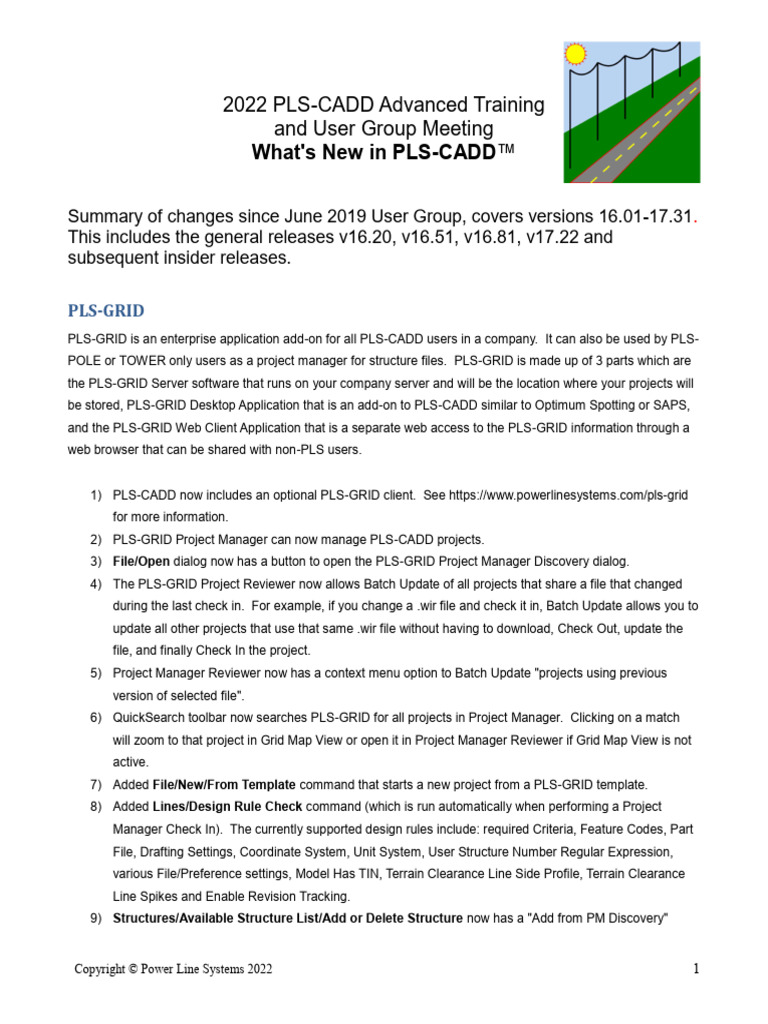 ATUG_2022_PLS_CADD_WhatsNew | PDF