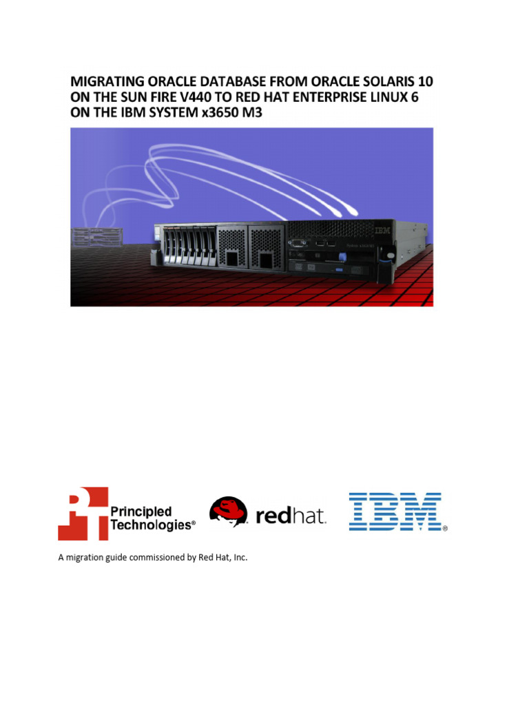 Oracle 10g Solaris To RHEL6 - x3650 - M3 - Migration | PDF