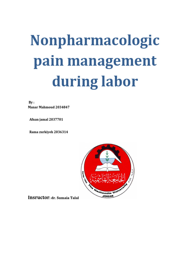 Non-Pharmacologic Pain Management During Labor-1-1-1 | PDF | Childbirth | Self-Improvement