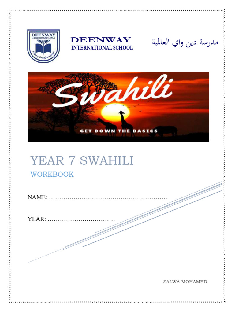 Umuhimu wa Choo Safi kwa Wanafunzi | PDF | Swahili Language | Language ...