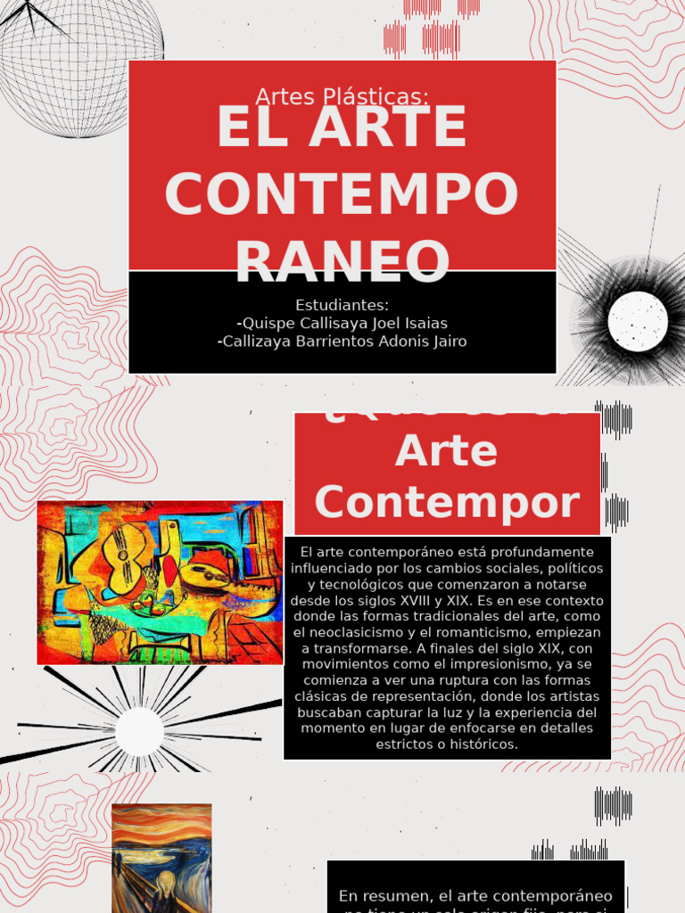 El Arte Contemporaneo 6to A Sec | PDF