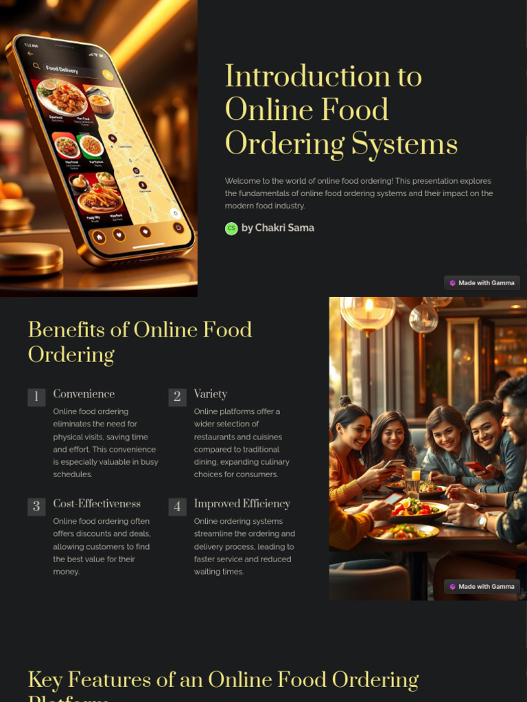 Introduction To Online Food Ordering Systems | PDF
