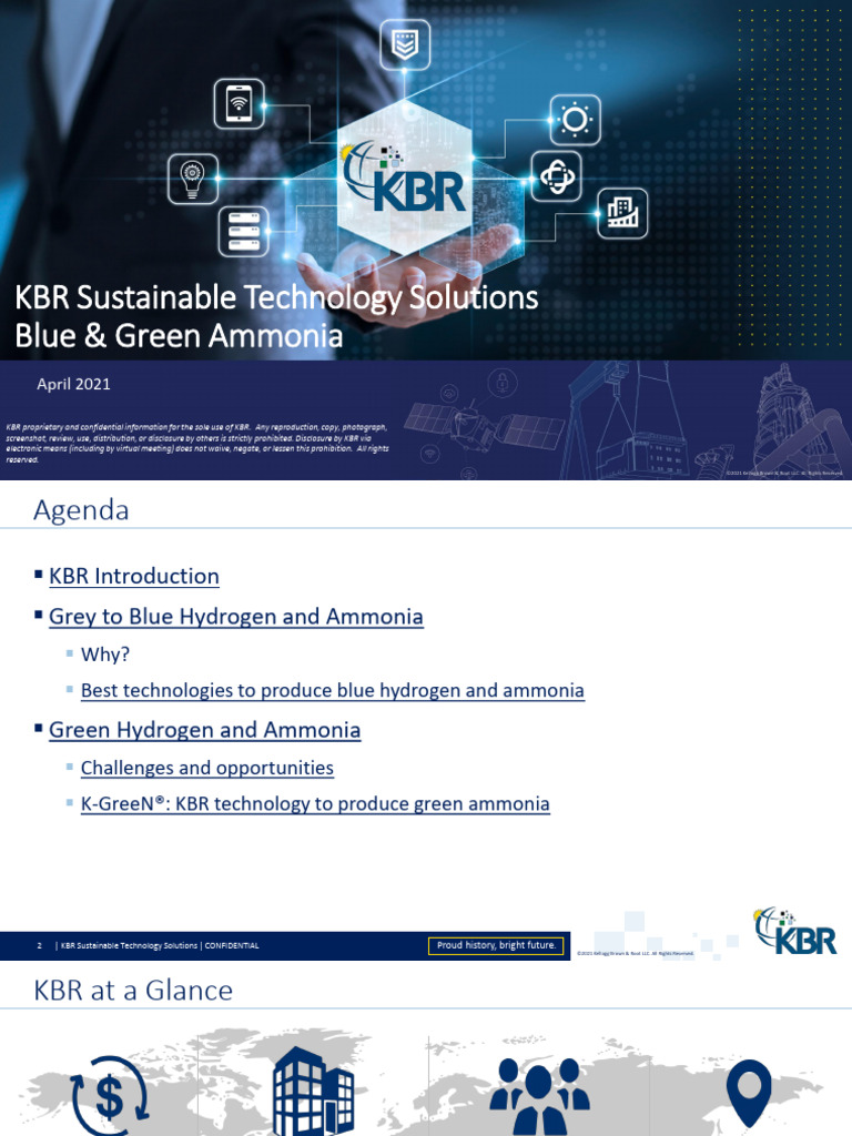 KBR Sustainable Technology Solutions - Blue and Green Ammonia - April ...