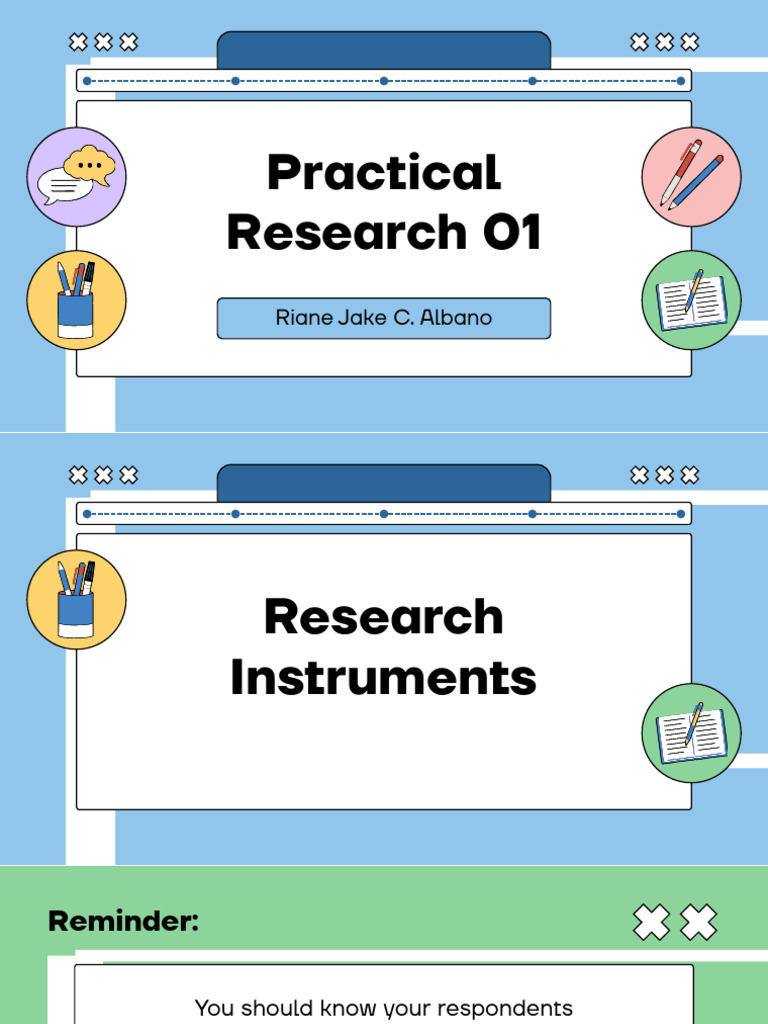 PR 01 Research Instruments | PDF