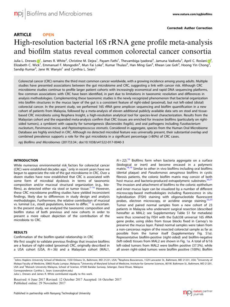 2017_High-Resolution Bacterial 16S RRNA Gene Profile Meta-Analysis and ...