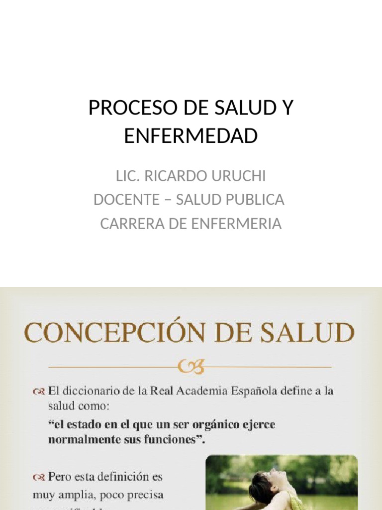 Proceso de Salud y Enfermedad | PDF