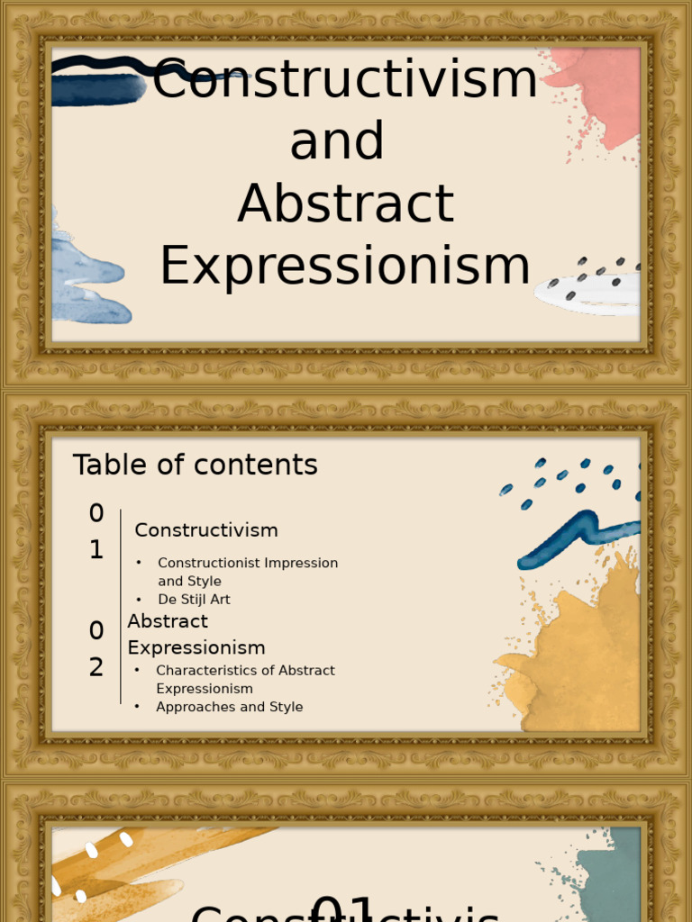 Constructivism and Abstract Expressionism | PDF | Abstract Art | Style