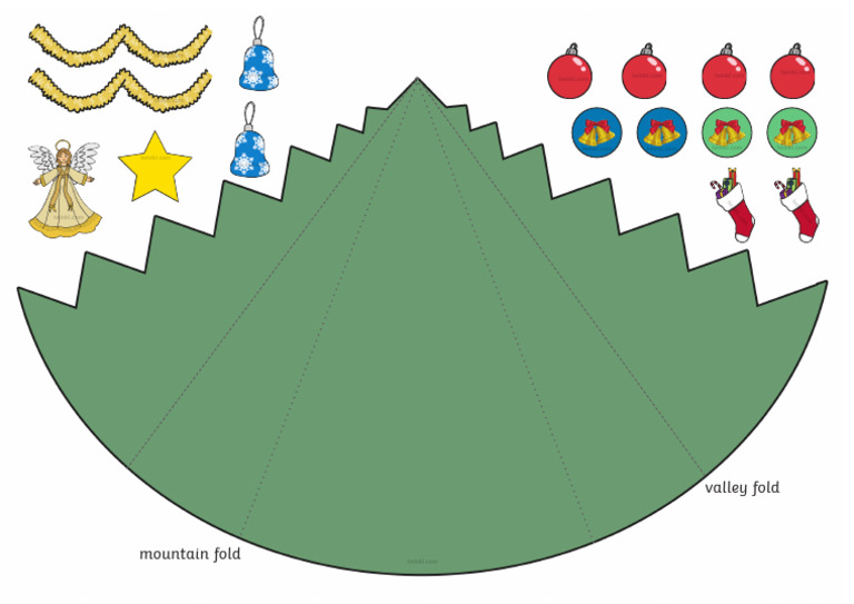 T T 15765 Expanding Christmas Tree Card Cutout Craft - Ver - 1 | PDF