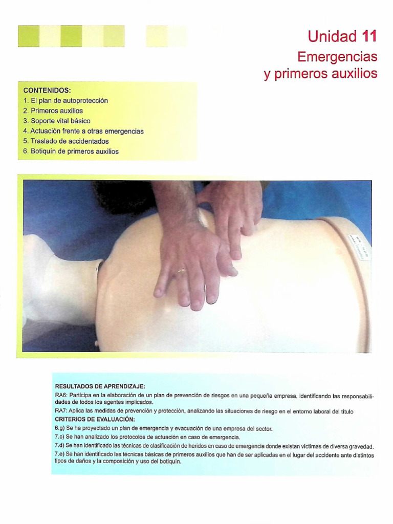 Unidad - 11 - Emergencias y Primeros Auxilios | PDF