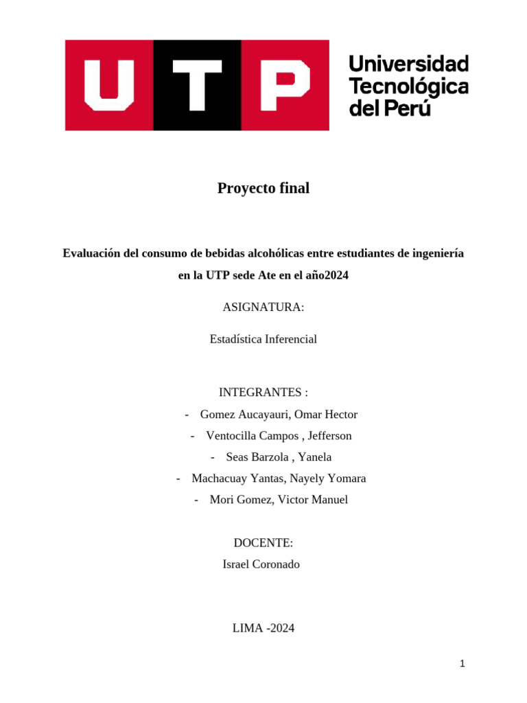 Proyecto Final E.inferencial F | PDF