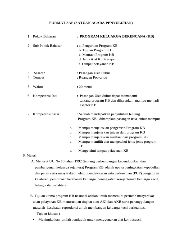 Contoh SAP | PDF