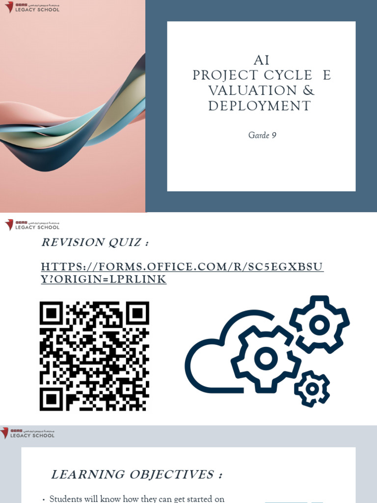 AI Project Cycle Modeling and Evaluation | PDF