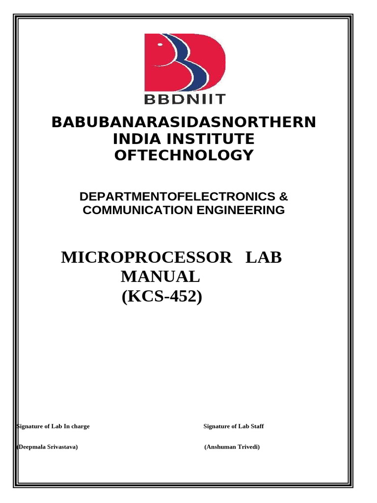 Micro Lab | PDF
