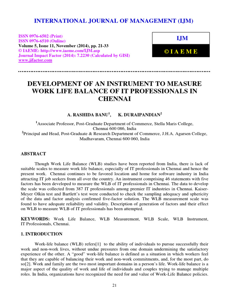 Development of An Instrument To Measure | PDF