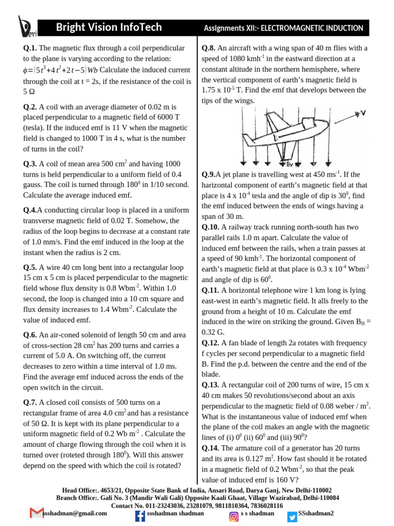 Electromagnetic Induction | PDF