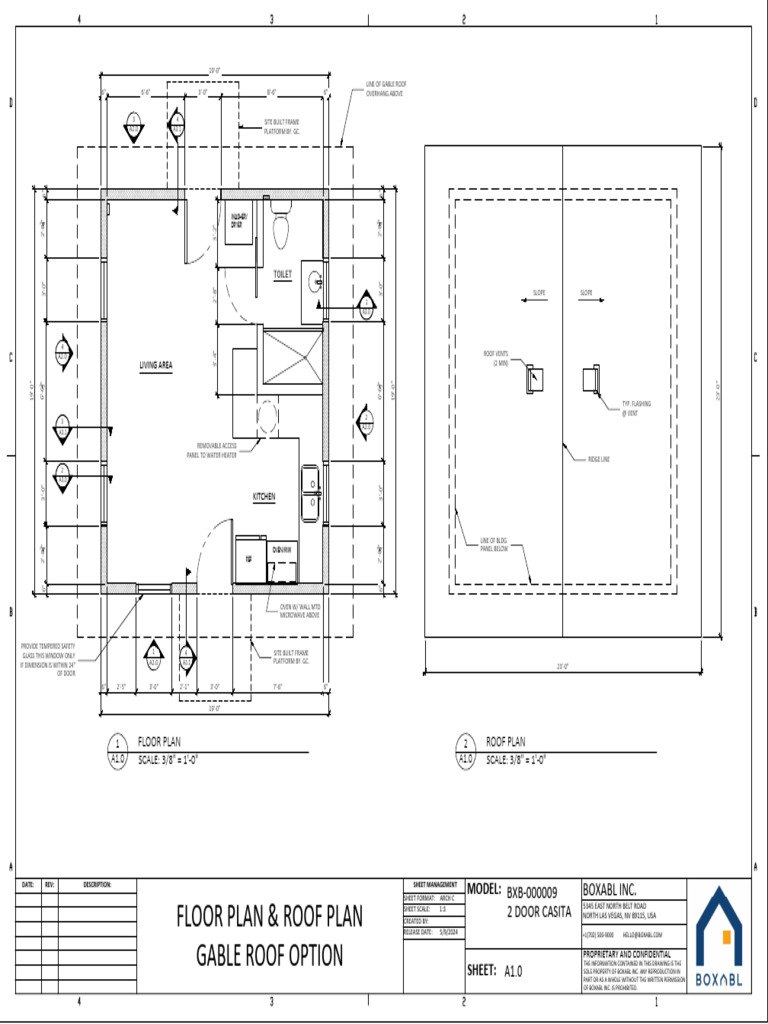 Boxabl - Gable Roof Set - 05.16.24 | PDF