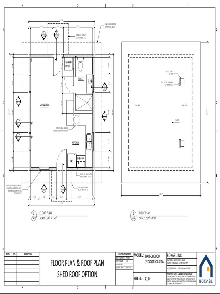 Boxabl - Shed Roof Set - 05.22.24 | PDF