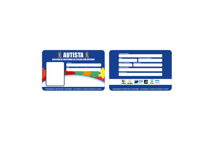 Carteirinha - Autismo | PDF