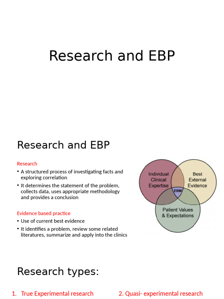 Research and EBP | PDF