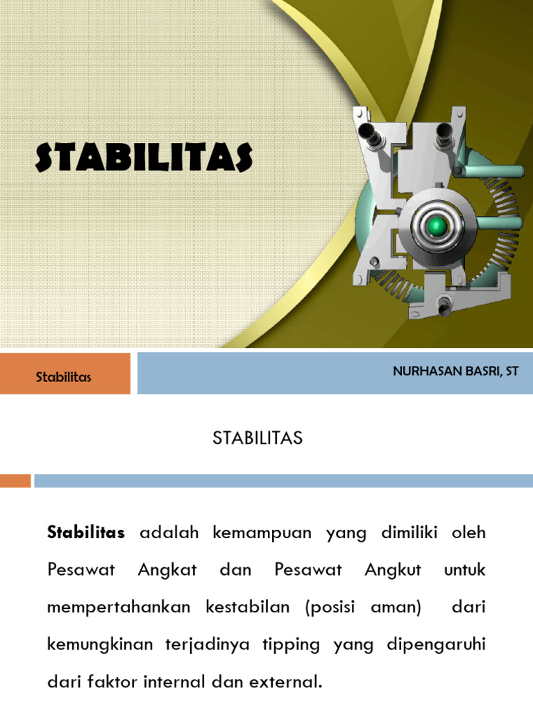 Stabilitas | PDF