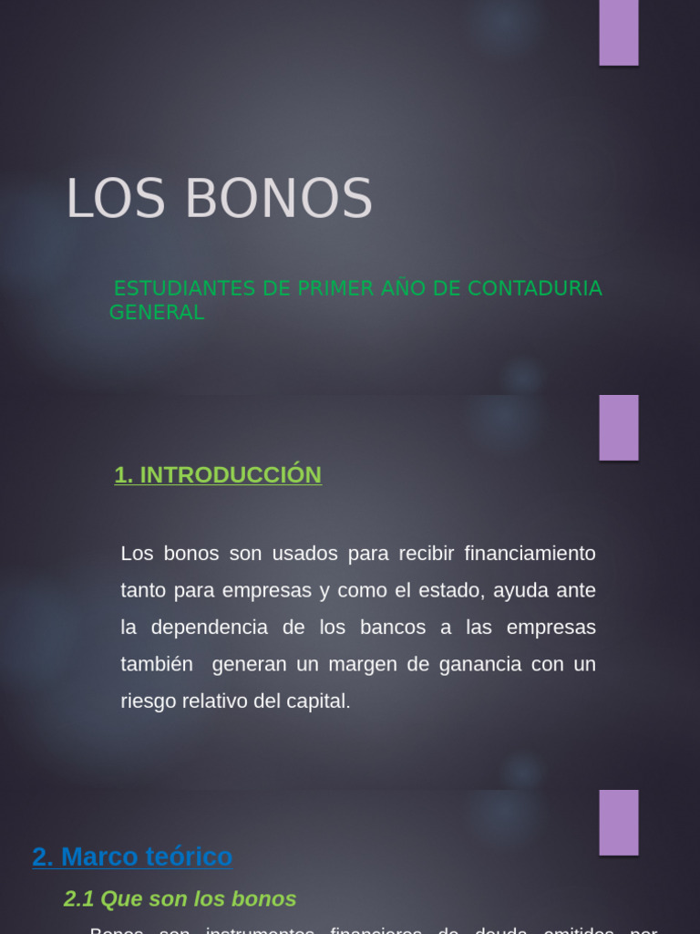 Los Bonos | PDF