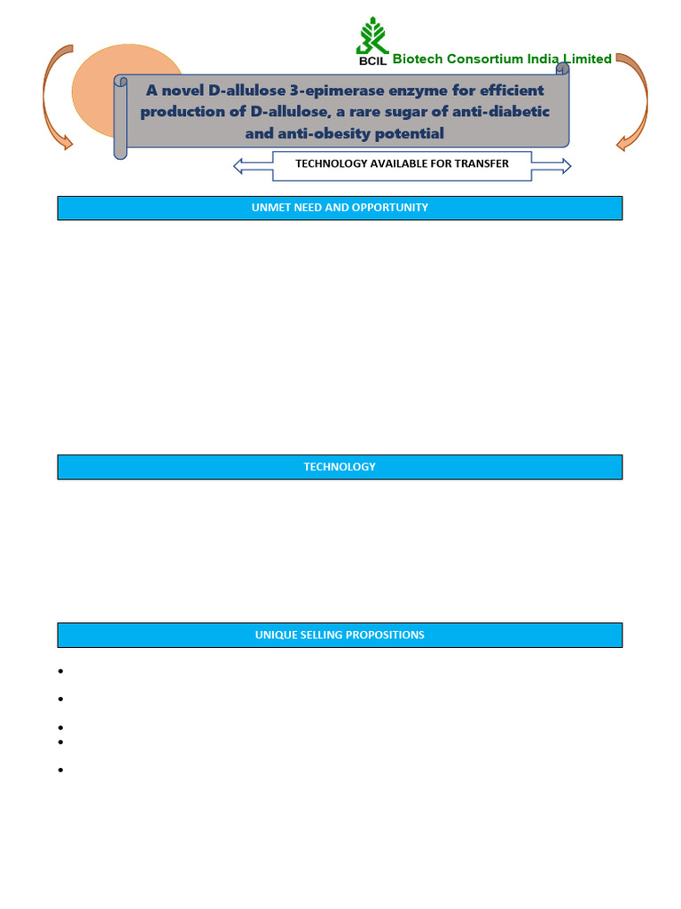 A Novel D-Allulose-3-Epimerase Enzyme For Efficient Production of D ...