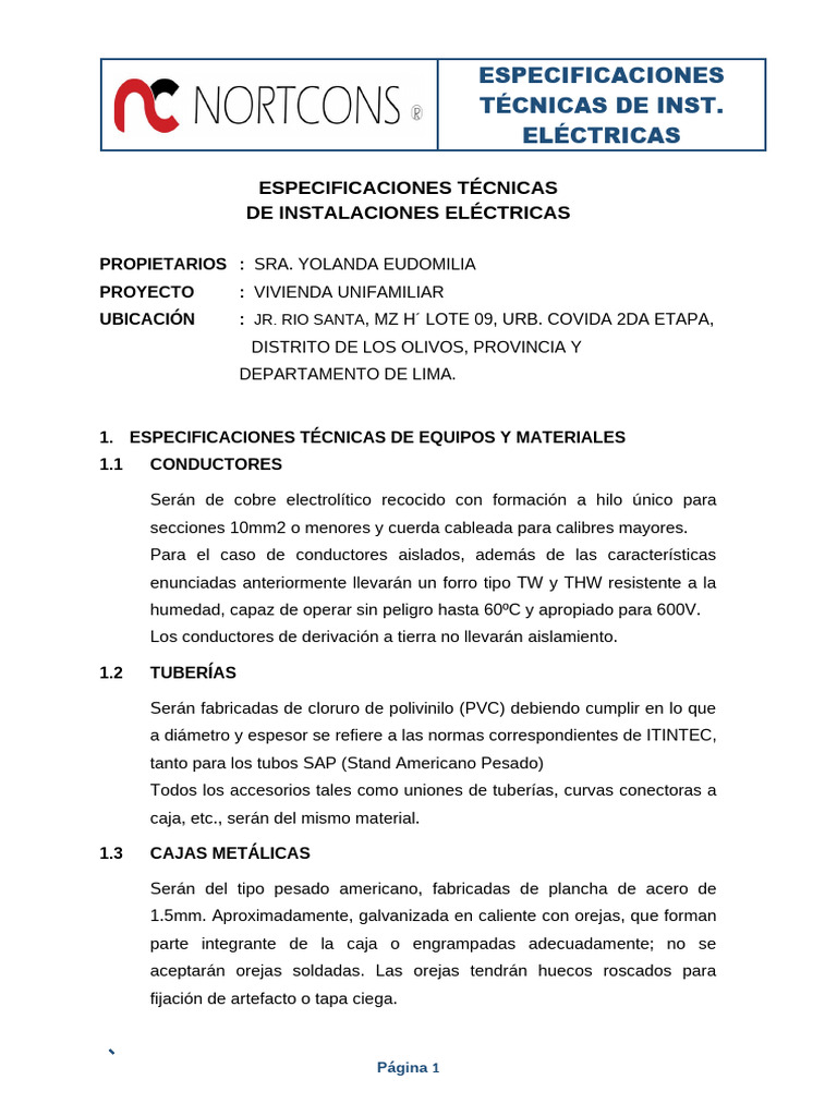 03.04 Et Iiee - Electricas - Sra Yolanda | PDF