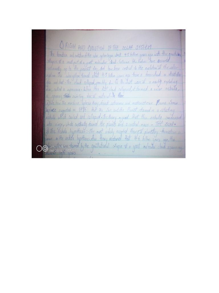 GEM 105 (Origin and Evolution of The Solar System) . | PDF