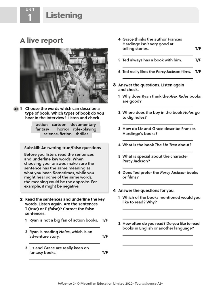 L2 A2PLUS U1 Listening | PDF