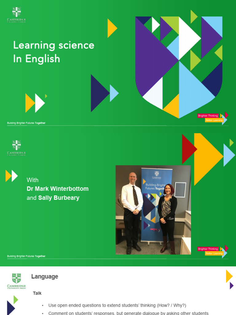 Learning Science in English | PDF