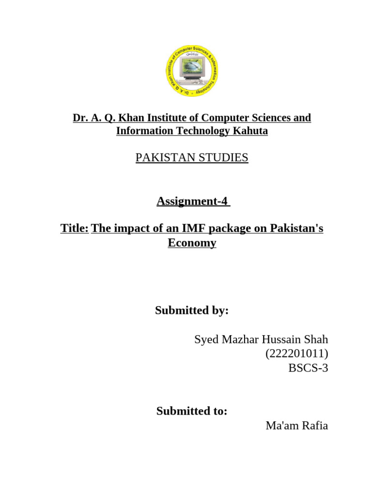 Pak Studies | PDF