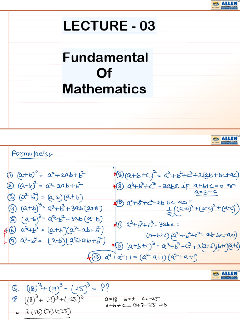 Basic-Maths-Lec | PDF