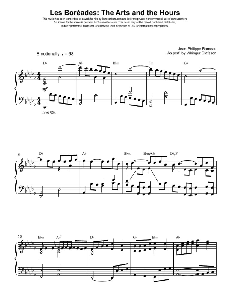 Rameau Boreades Artsandthehours | PDF