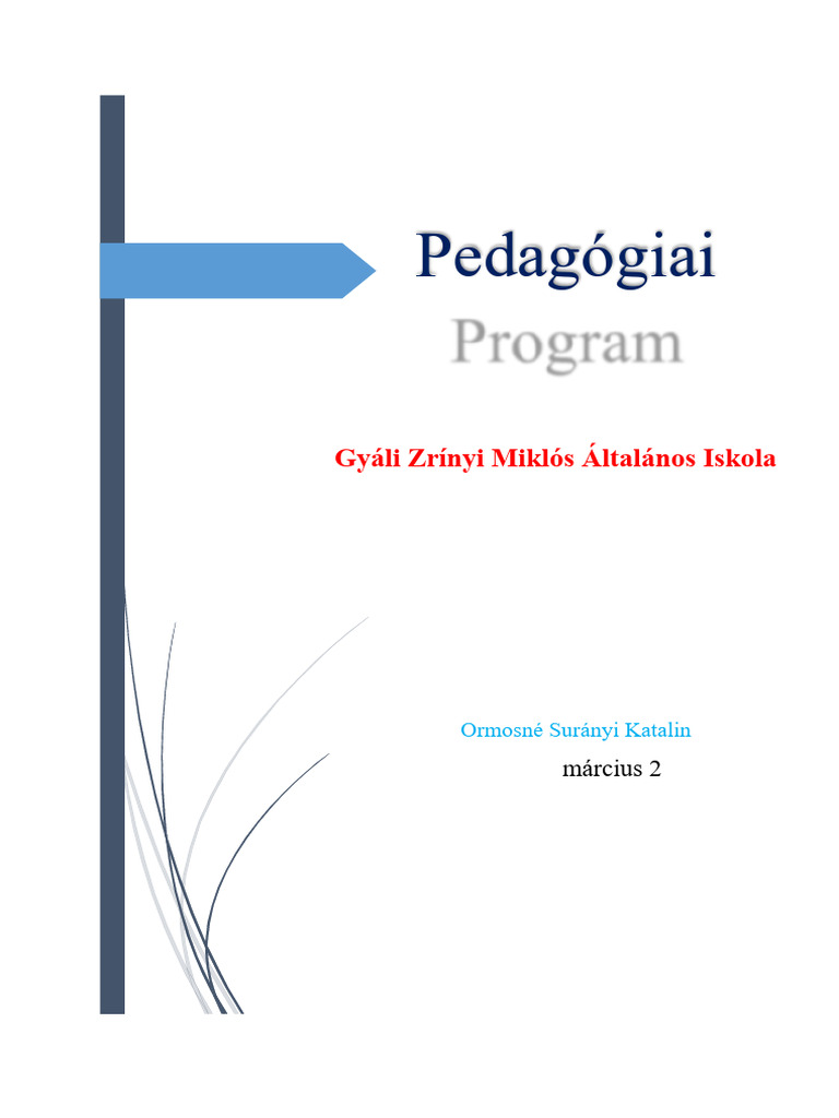 Pedagógiai Program 2024 Módosított | PDF
