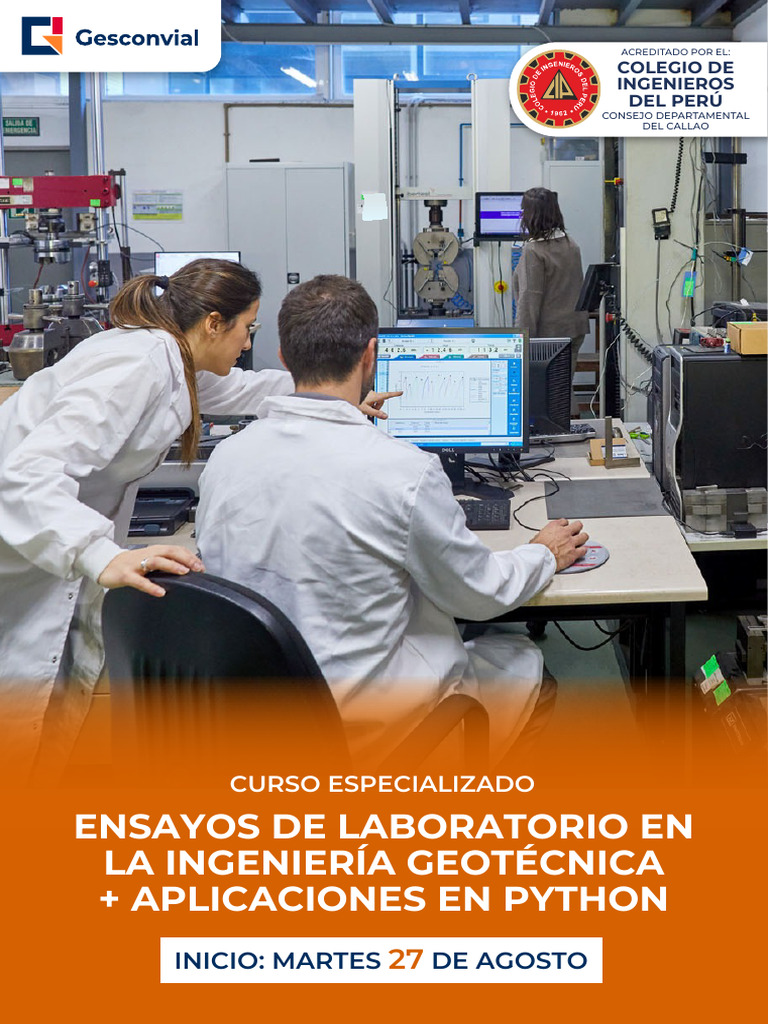 Temario - Ensayos de Laboratorio + Aplicaciones en Python | PDF