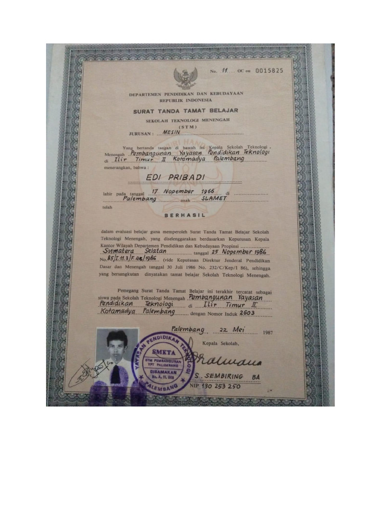 IJAZAH-1 | PDF