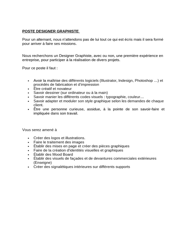 Fiche De Poste Dst | Dst Et Dgst – RCATL