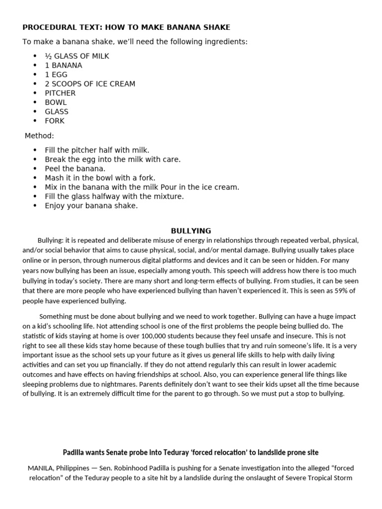 Procedural Text | PDF