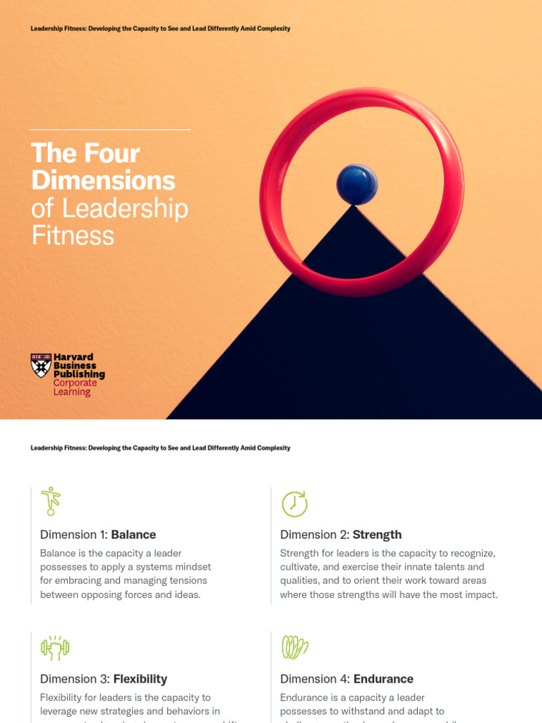 The Four Dimensions of Leadership Fitness 1712723813 | PDF