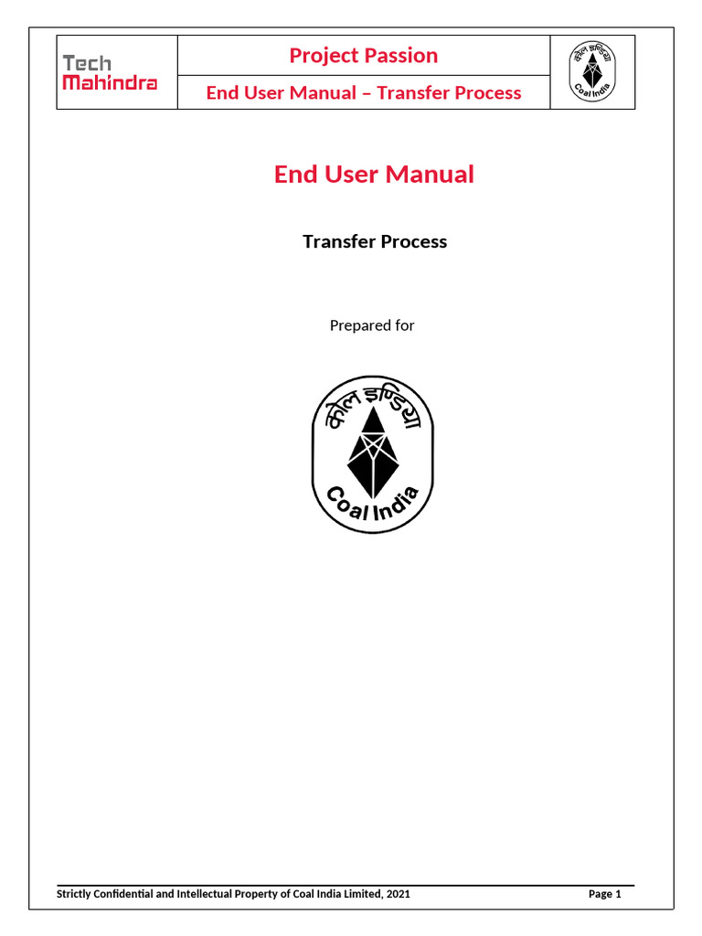 Cil Usermanual Transfer Process Action Pdf
