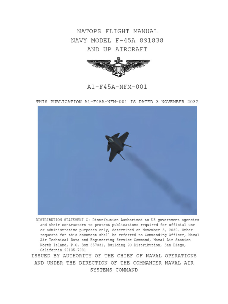 VTOL VR - F-45A Ghost Manual | PDF