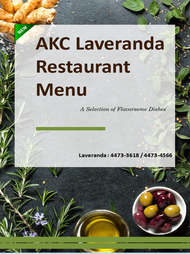 AWC Laveranda Menu 2022 (1) | PDF