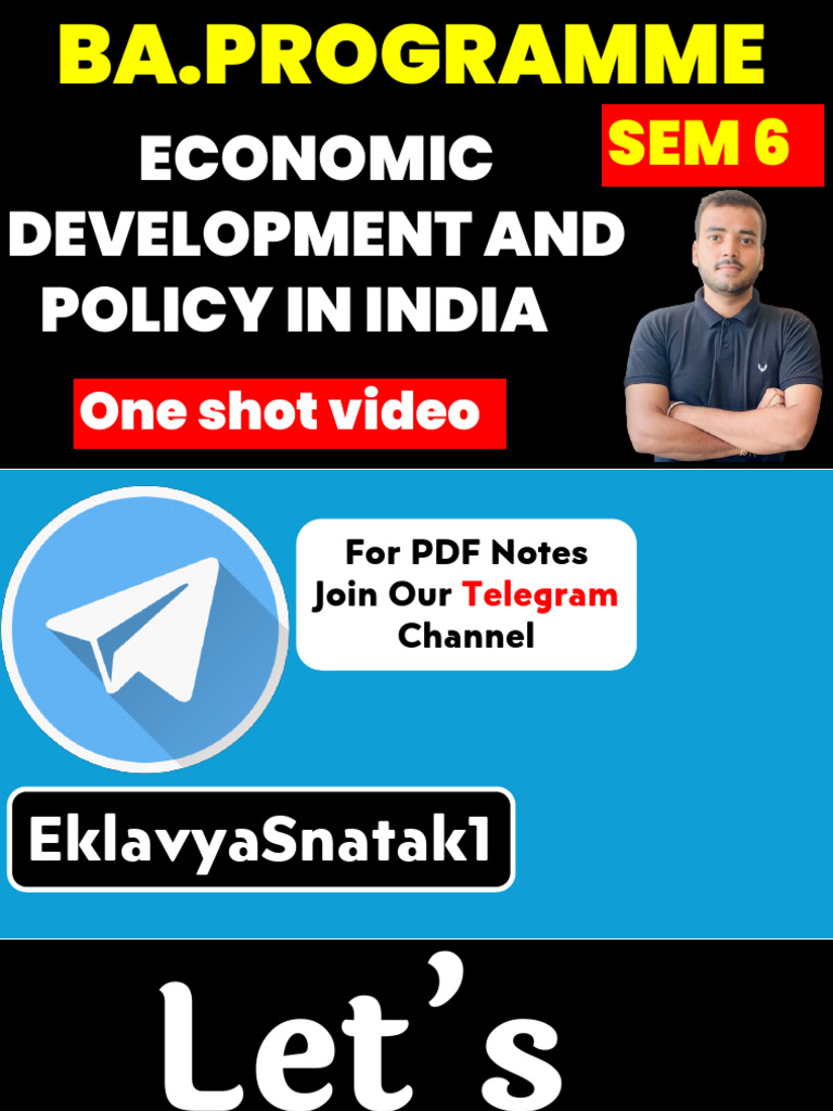 Economic Development and Policy | PDF