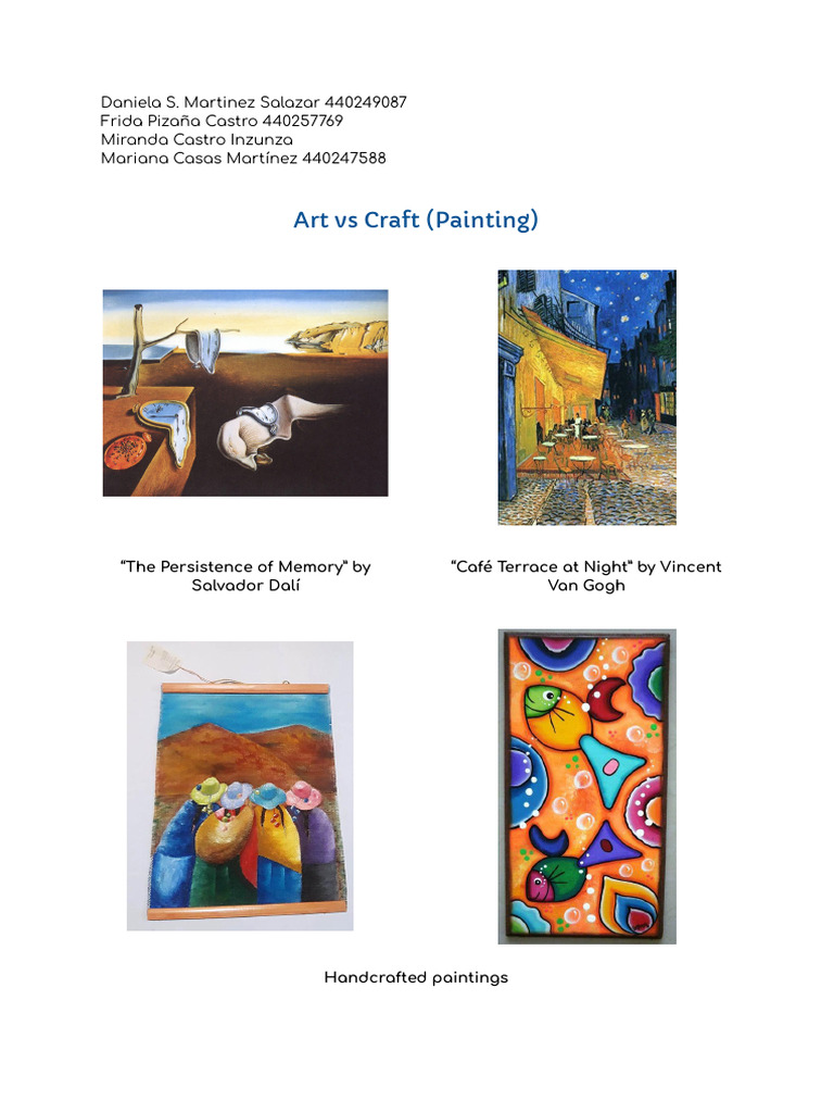 Art Vs Craft | PDF | Art