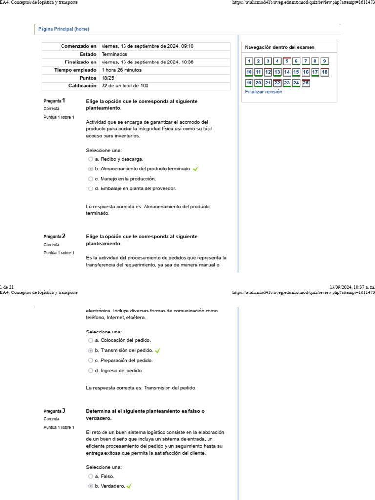 EA4. Conceptos de Logística y Transporte | PDF | Logística | Transporte