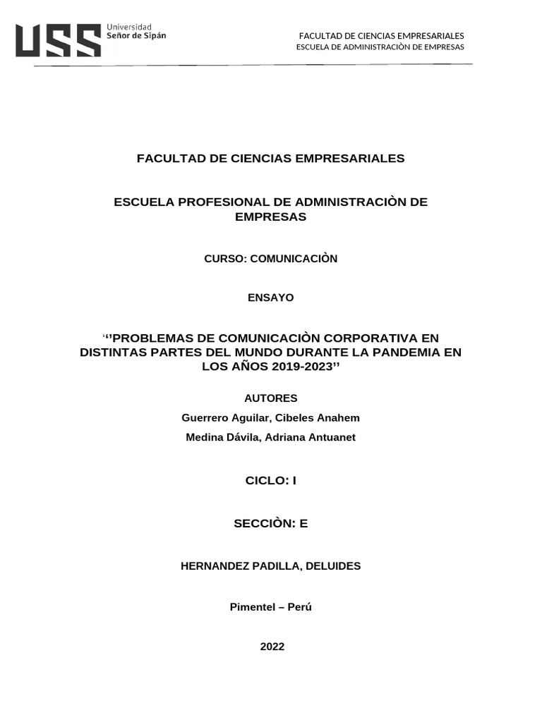 Guerrero - Aguilar - Ra4 Comu Casi Final XD | PDF