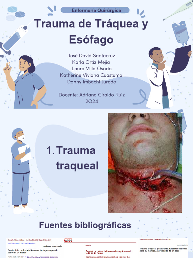 Trauma de Tráquea y Esófago | PDF
