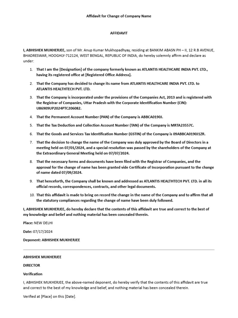 Affidavit Final | PDF